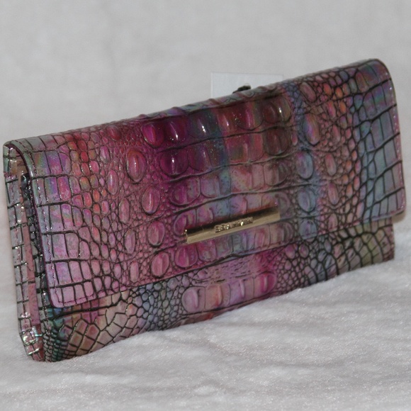 Brahmin | Bags | Brahmin Cordelia Wallet Magical Mini Melbourne Leather ...